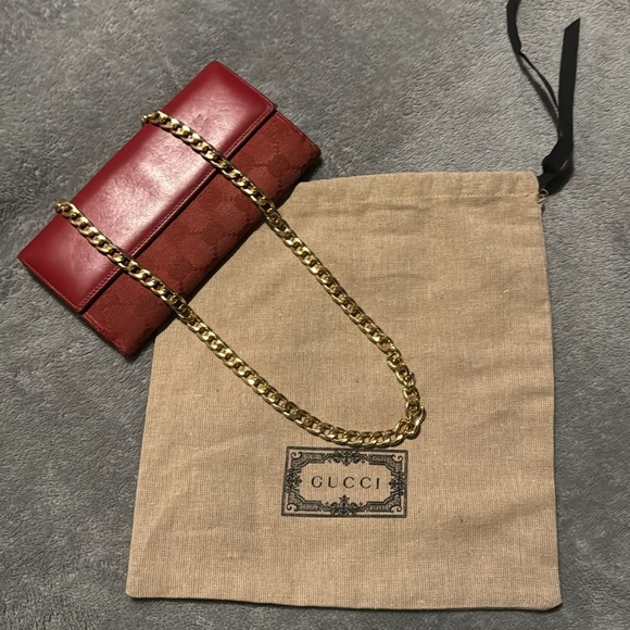 Gucci | Bags | Low Starts Gucci Gg Supreme Wallet W Crossbody Chain ...
